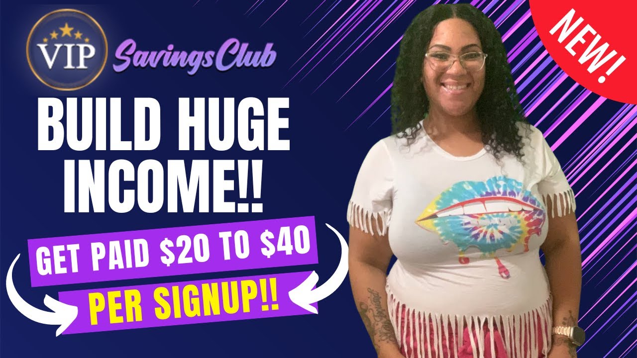 Build A Huge Residual Monthly Income With VIP Savings Club 🔥 - YouTube
