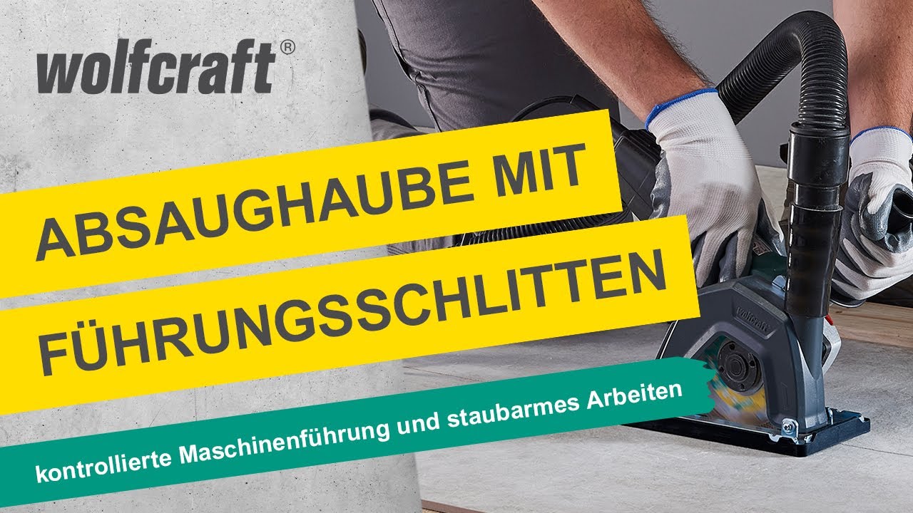 Absaughaube für Winkelschleifer: Kontrollierte Maschinenführung und ...