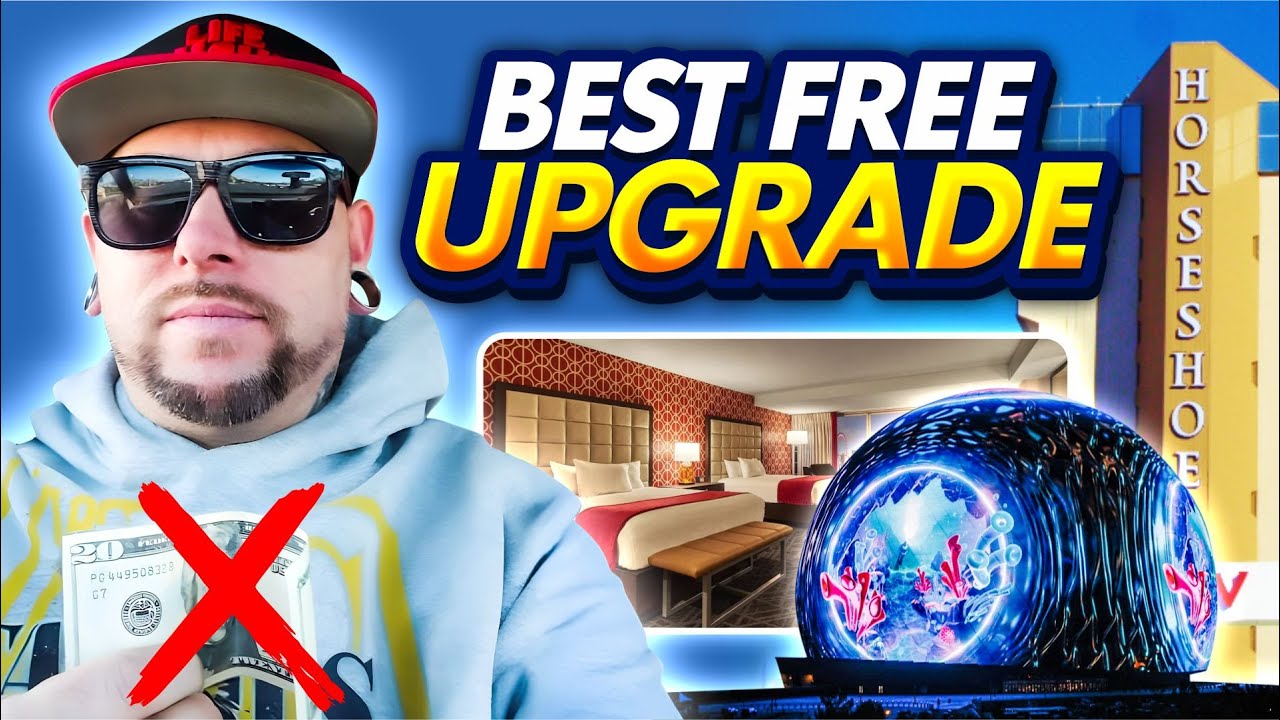 BEST FREE UPGRADE HACK in LAS VEGAS |Horseshoe Resort 2 Queen Sphere View| - YouTube