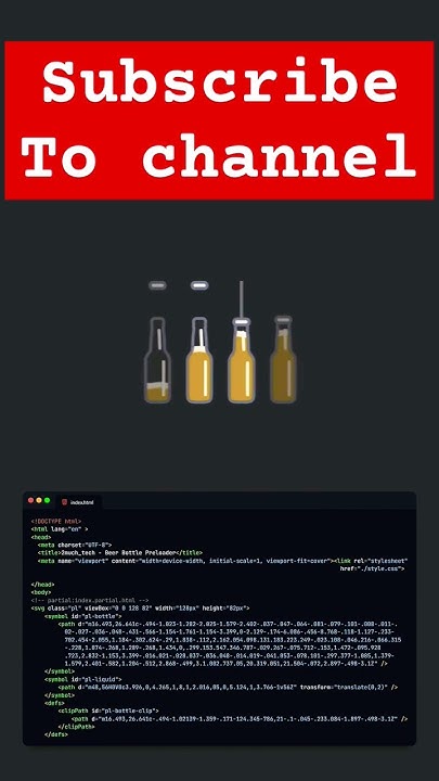 🙏Today, a little tutorial to make- Beer Bottlepreloader...#html #shortsfeed #coding #shorts ...