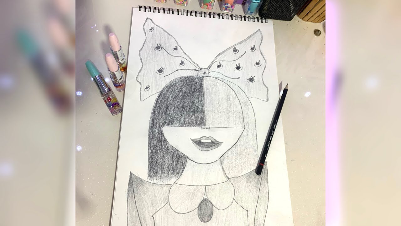 How to draw a Blindfolded Girl with pencil sketch / step by step for ...