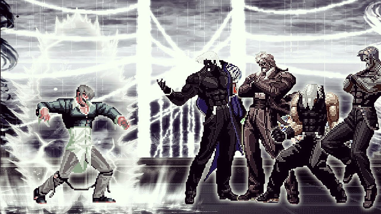 [KOF Mugen] Boss Orochi Iori CY Vs Ultimate Rugal Team - YouTube