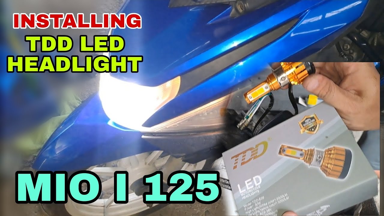 TDD LED Headlight Installation | Mio i 125 - YouTube