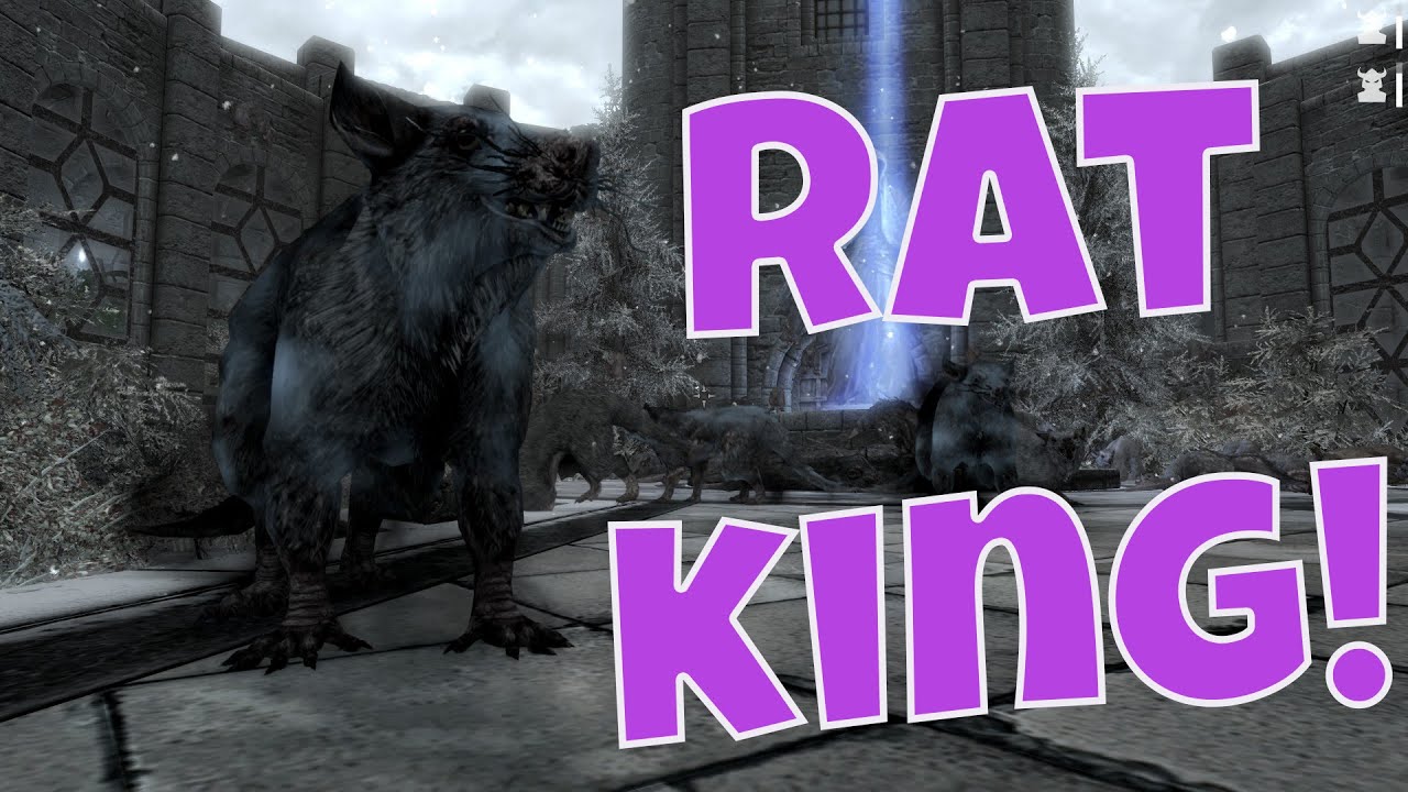 Skyrim full Nerco run Pt3 fighting mirmulnir with just a skeleton - YouTube