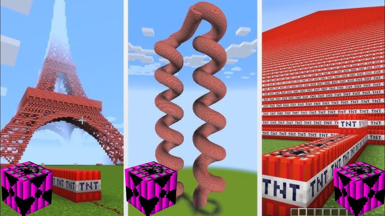 all powerful and dangerous tnt experiment in one video in minecraft ...