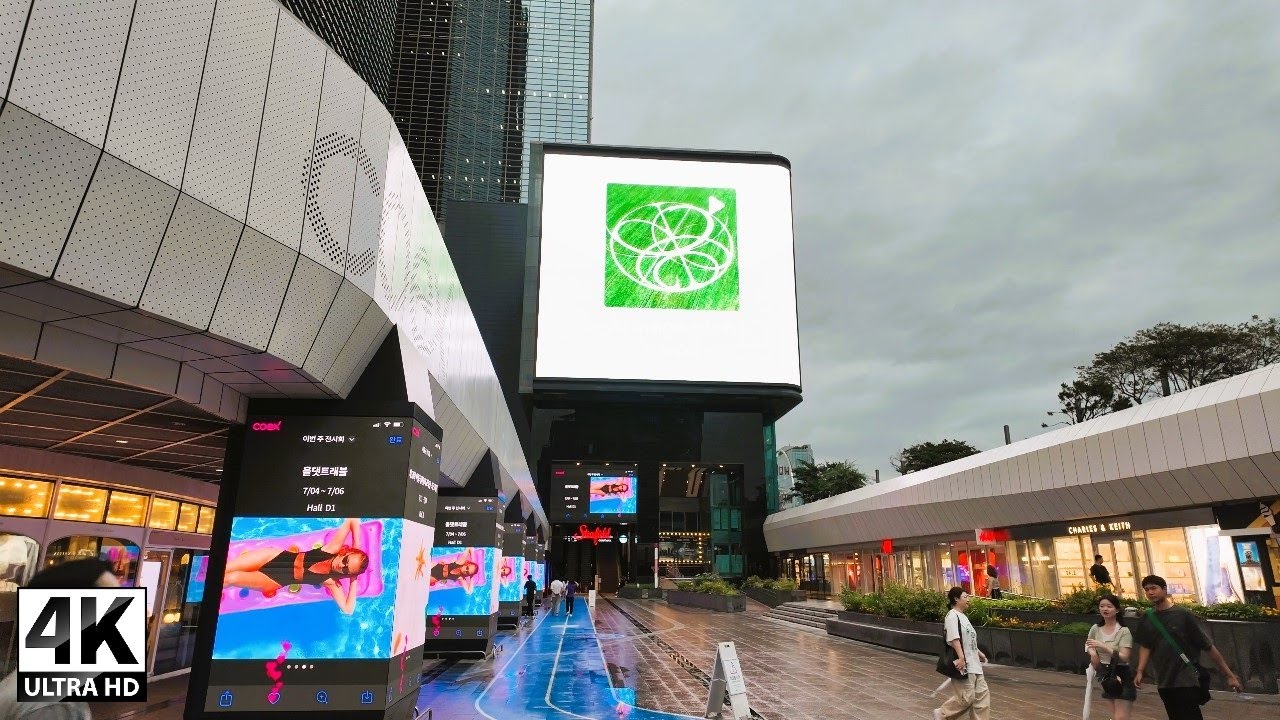 From Samsung Station to COEX Mall Byeolmadang Library | Seoul Korea 4K ...