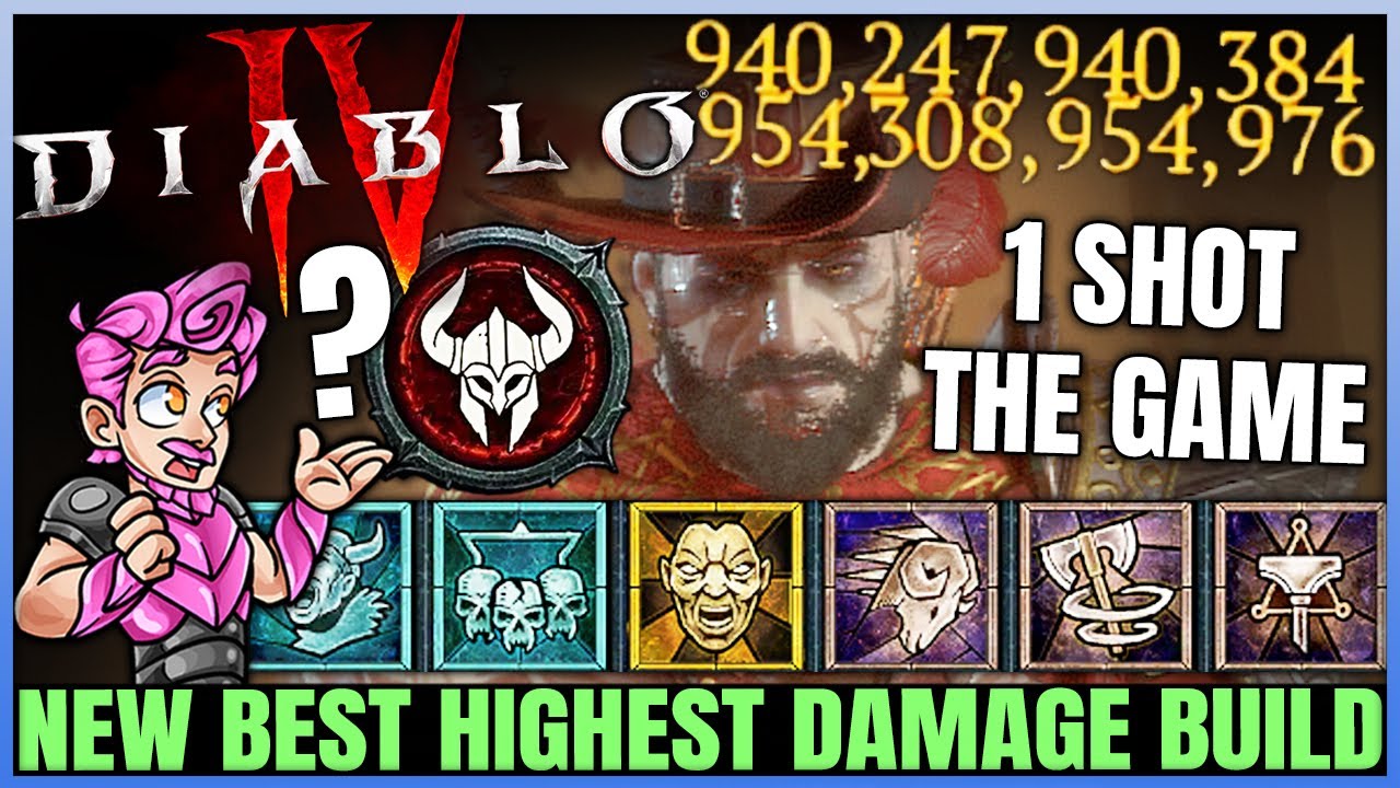 Diablo 4 - New Best TRILLION DAMAGE Barbarian Build - New OP Combo = 1 ...