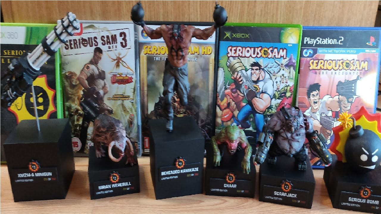 Serious Sam Collectible Figures - Unboxing - YouTube