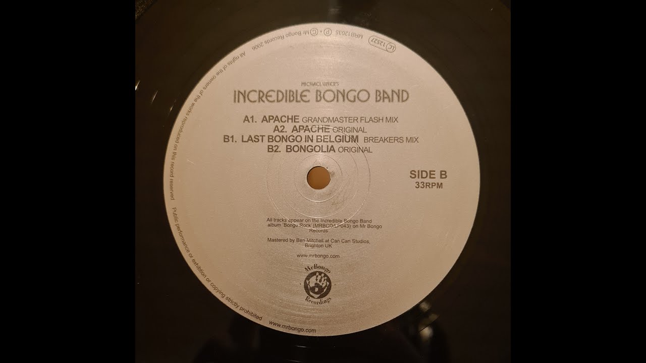 Incredible Bongo Band - Apache - Vinyl record - YouTube