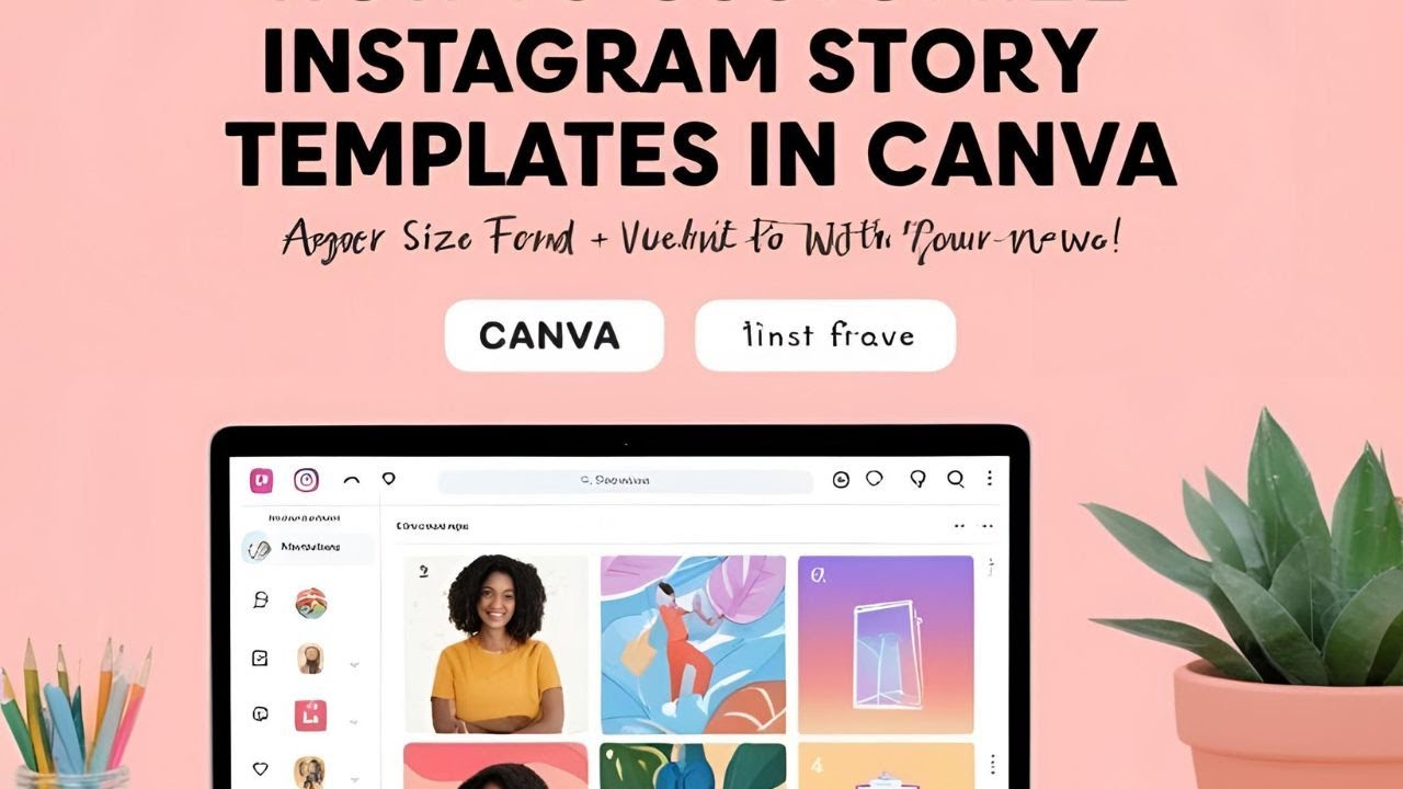 How to Customize Instagram Story Templates in Canva - YouTube