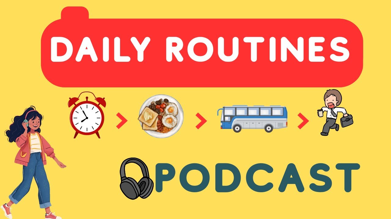 Daily Routines in English 🕒 | A1–A2 Level Listening Practice - YouTube