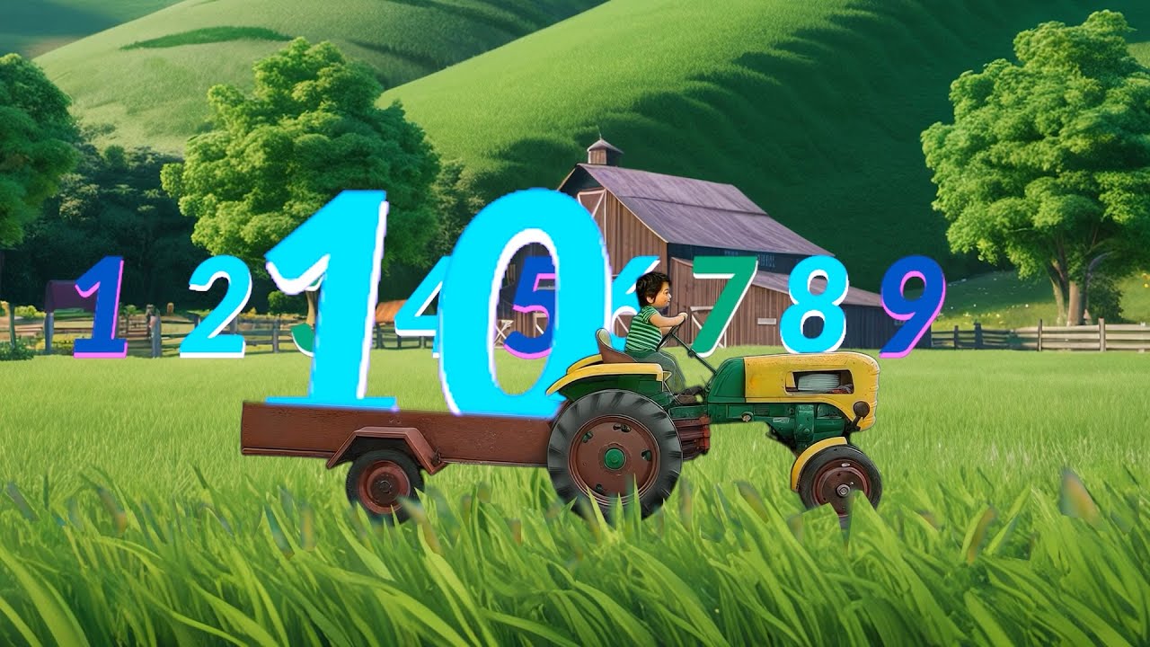 Counting Numbers | Numbers 1-10 - Dominic and the Tractor - YouTube