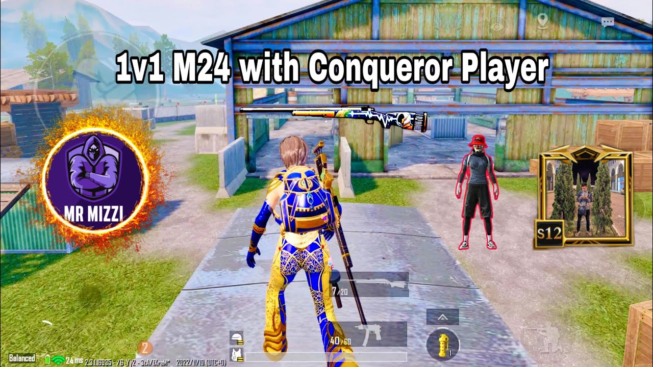 1v1 M24 with Conqueror Player 🥵l iPad 9th Generation l Pubg Mobile 🔥l ...