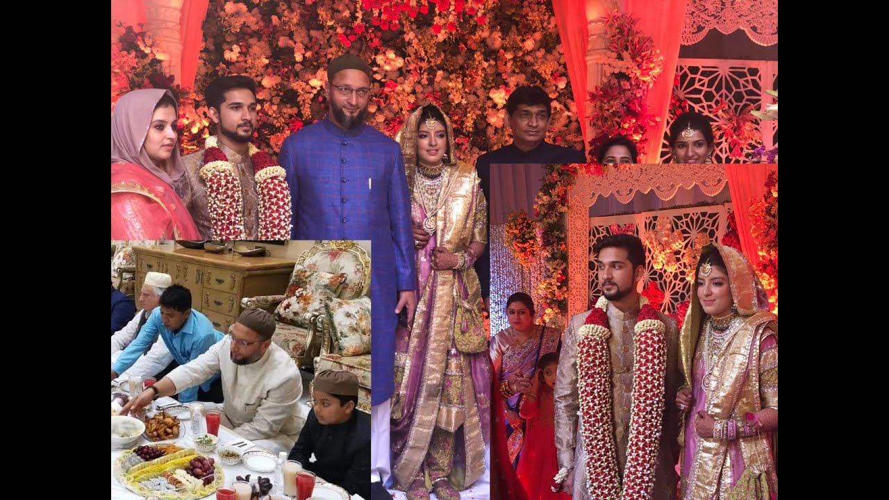 #CM KCR attends Hyderabad MP Asaduddin Owaisi daughter marriage at ...