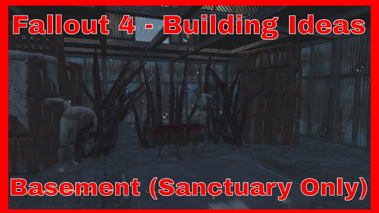 Fallout 4 - Building Ideas - Basement (Sanctuary Only) - YouTube