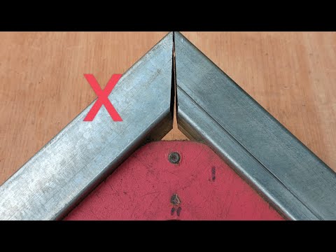 few know the trick of cutting a square tube for a 90 degree joint with precision results