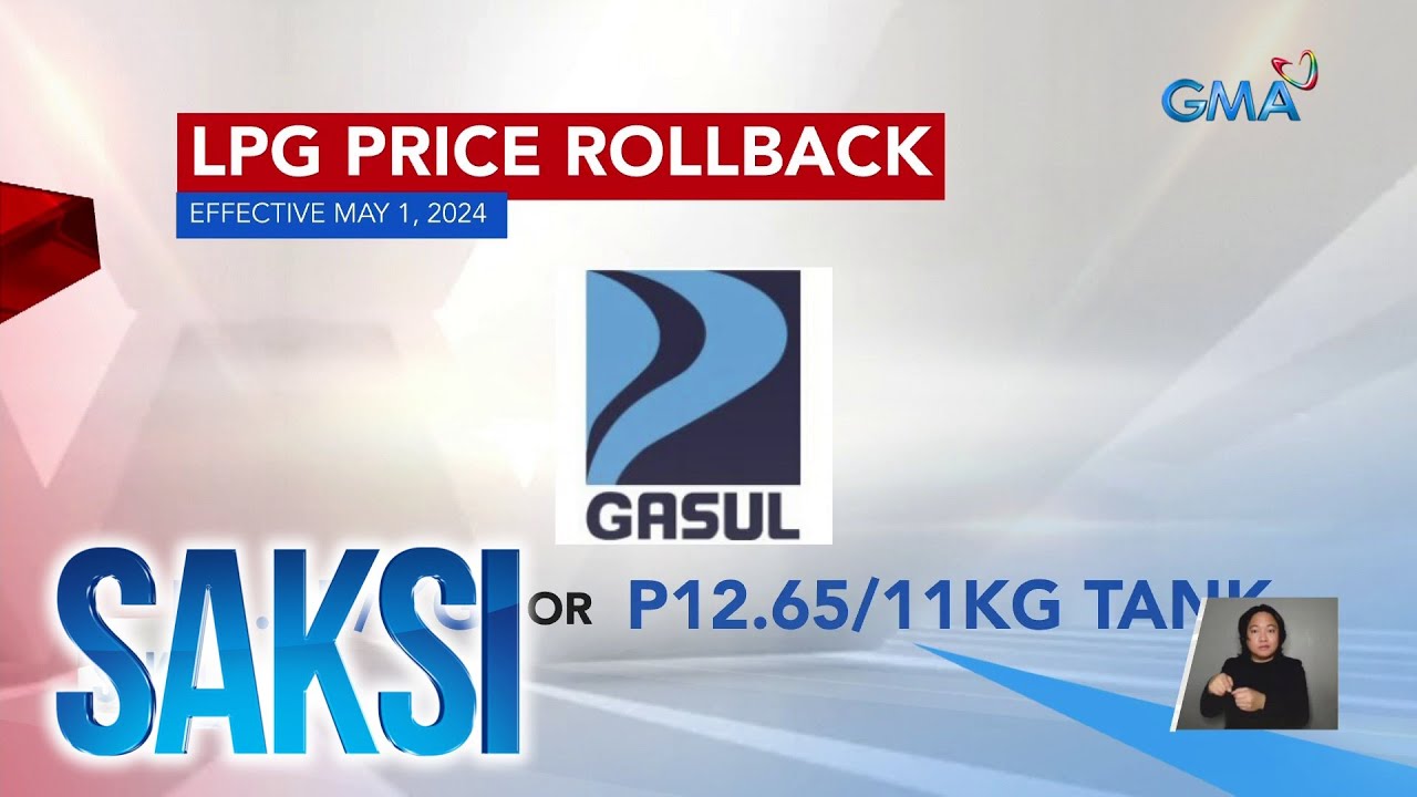Presyo ng LPG, may rollback bukas | Saksi - YouTube