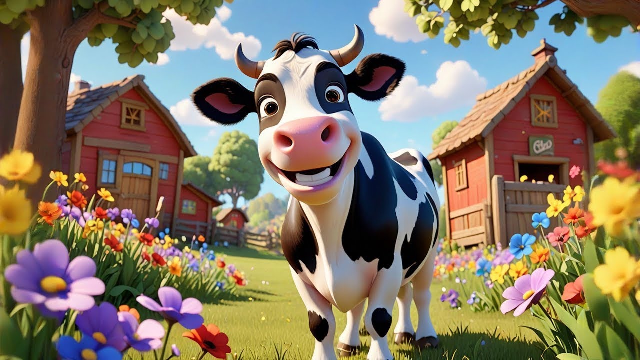 Moo Moo Cow and Friends Dance on a Candy Jell | Fun Animal Song for ...