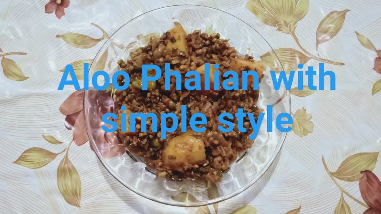 Aloo Phalian with simple style - YouTube