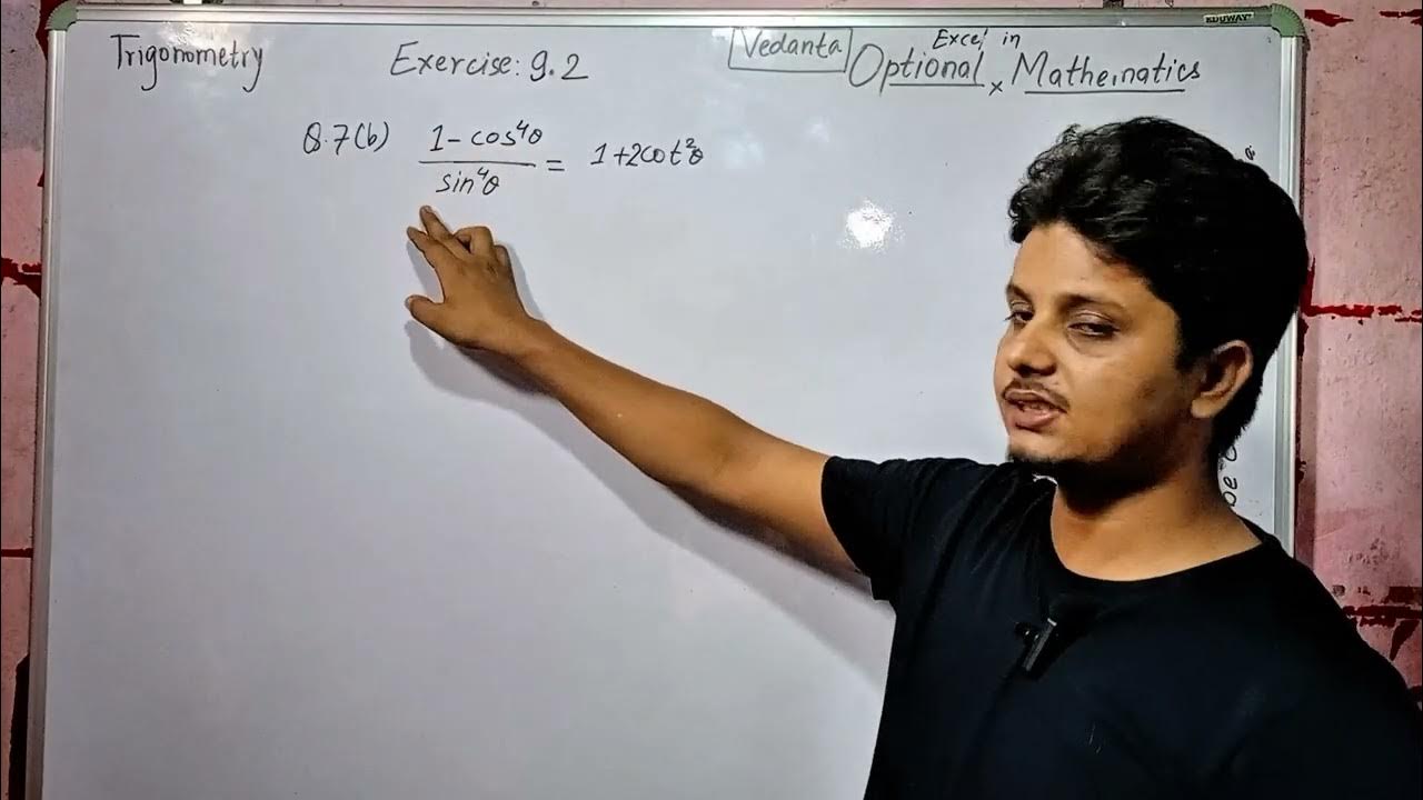 opt math exercise 9.2 Q.no.7(a,b) Vedanta Excel in Optional mathematics class 9. - YouTube