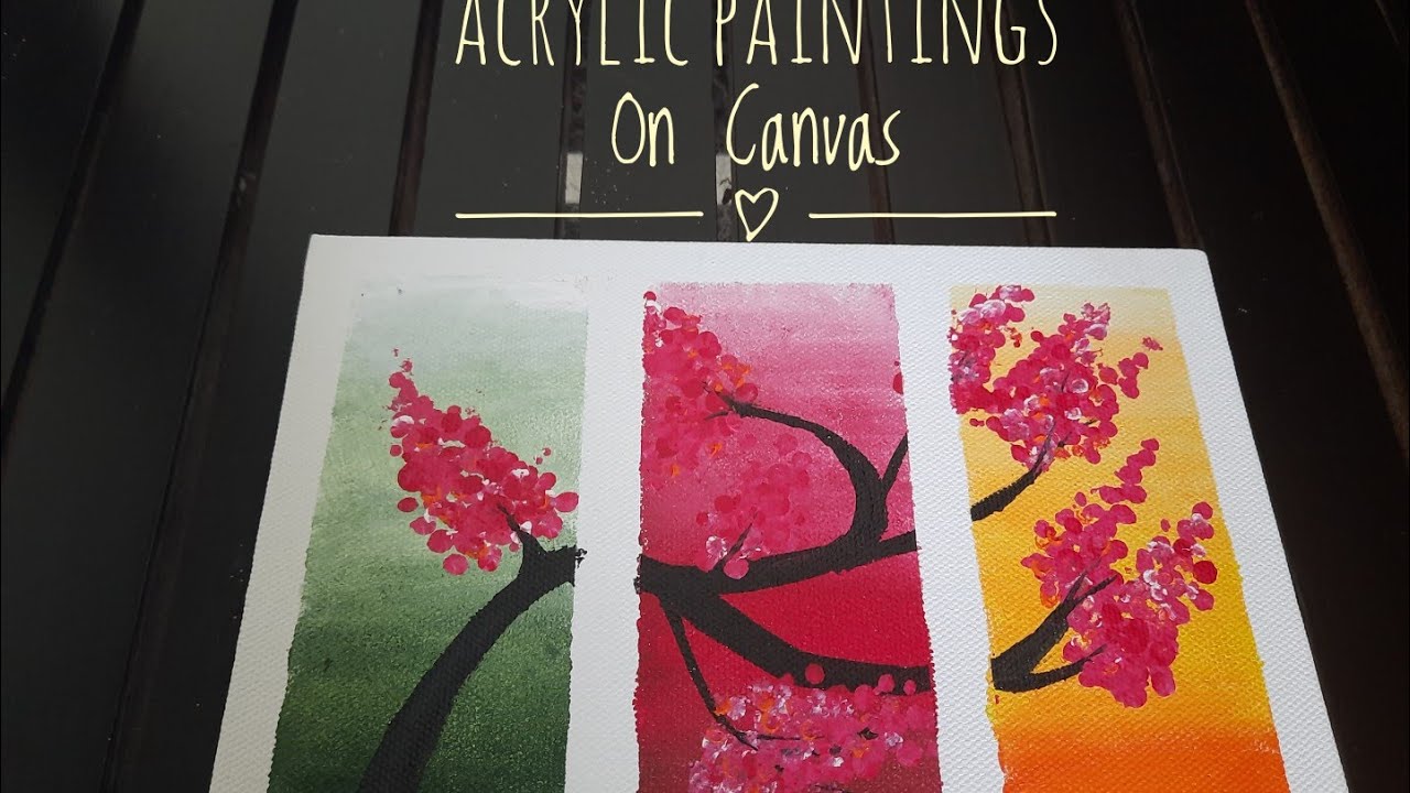 Simple Acrylic Painting | AS Doodle Clicks - YouTube