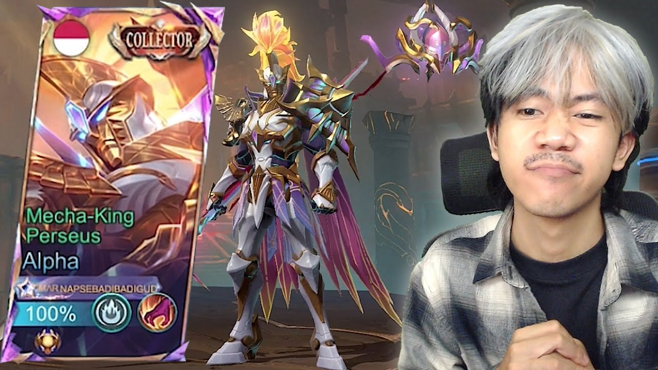 REVIEW SKIN COLLECTOR ALPHA MECHA KING PERSEUS - Mobile legends - YouTube