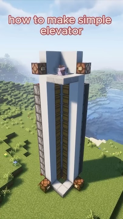 How to make Simple Elevator | Minecraft | #Minecraft #youtubeshort ...