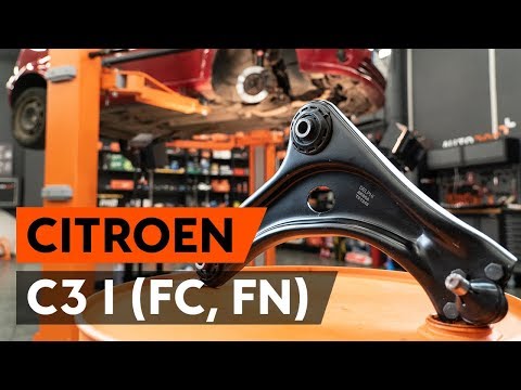 How to change front suspension arm / front control arm on CITROEN C3 1 (FC, FN) [TUTORIAL AUTODOC]