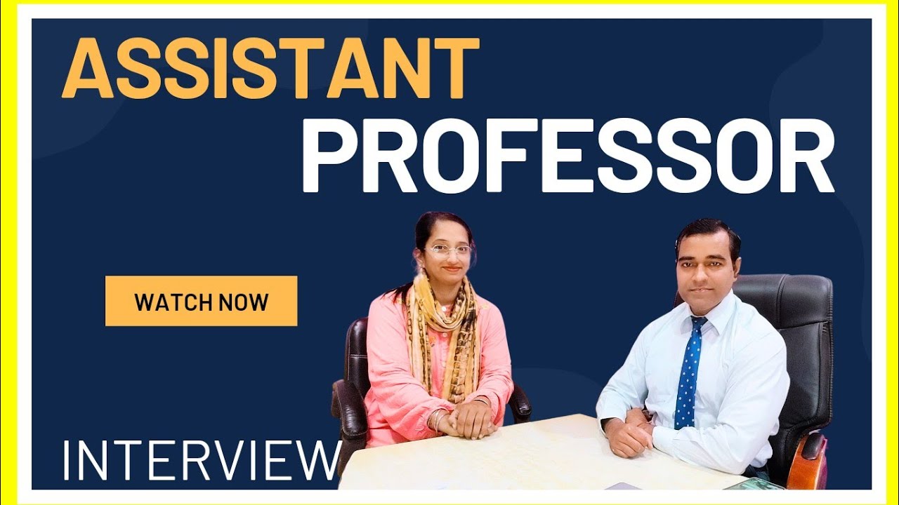 Assistant professor interview l Self introduction for Assistant ...