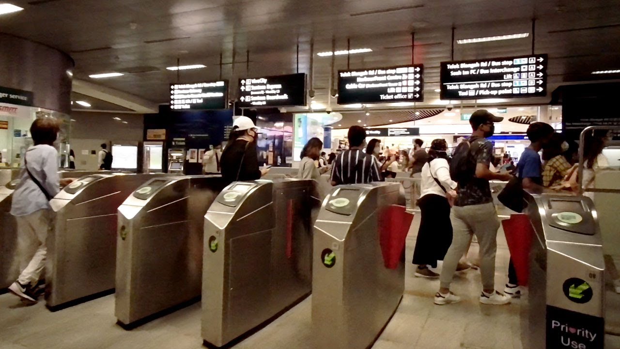 Singapore MRT, LRT ride from Fernvale to Harbourfront train station ...