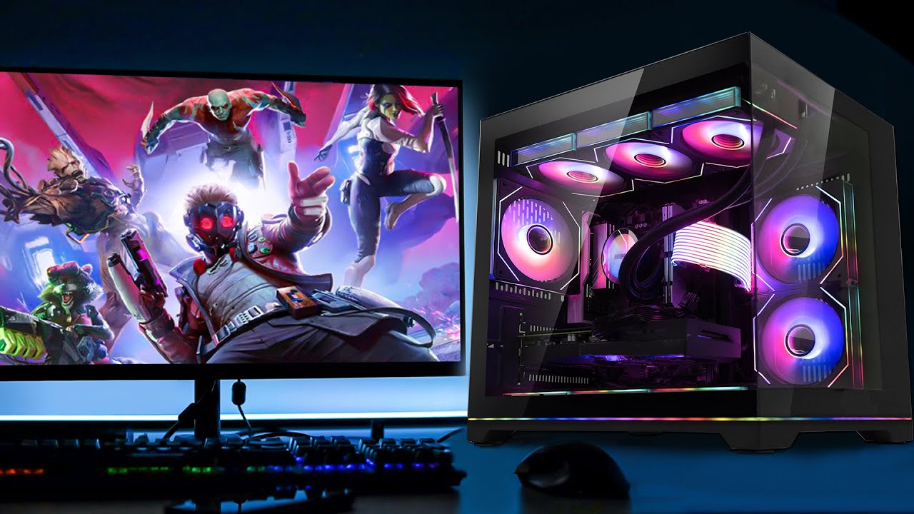 Hoengager Gaming PC Softwarehouse RGB control, Ryzen 7 9700X, 9800X3D ...