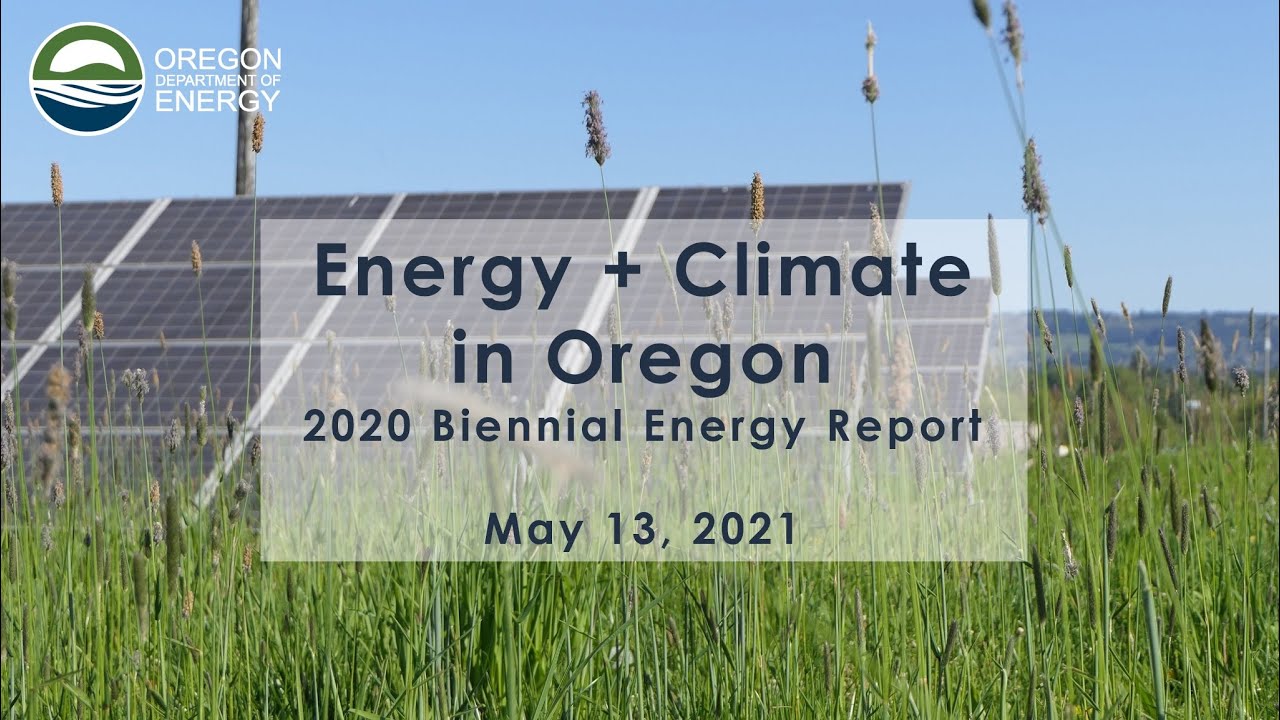 Oregon Department of Energy Webinar: Energy and Climate - YouTube