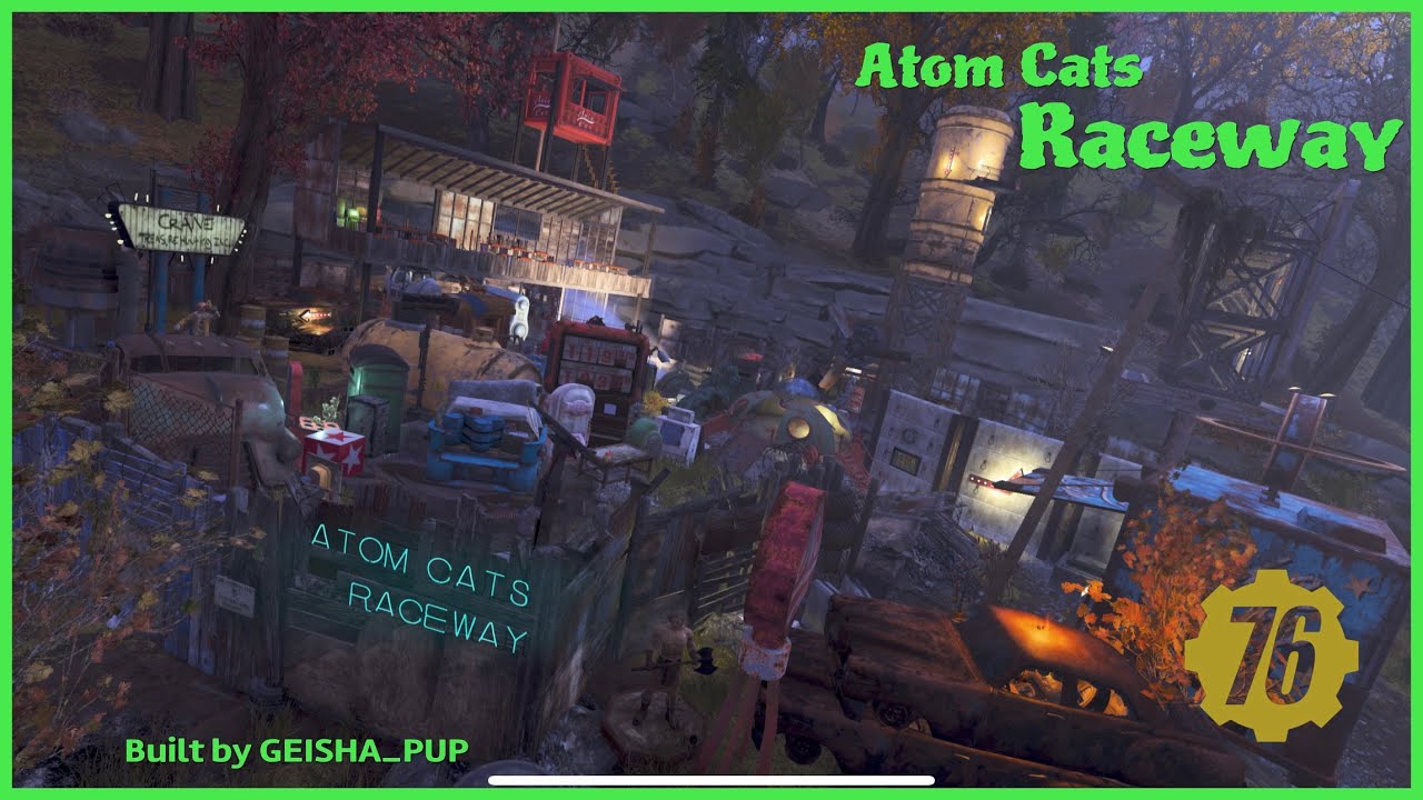 Atoms Cats Raceway!🩷🩷Fallout 76 Camps!!🩷🩷 - YouTube