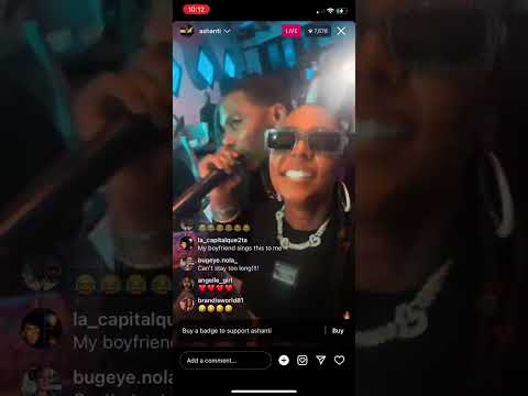 Ashanti & Nelly live on instagram  11/02/2023
