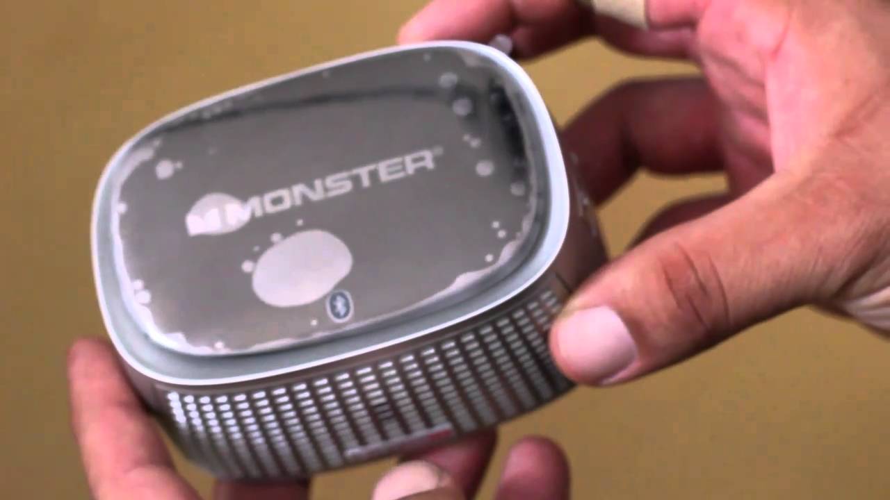 Monster iCLARITY HD Stereo Bluetooth Speaker Unboxing . - YouTube