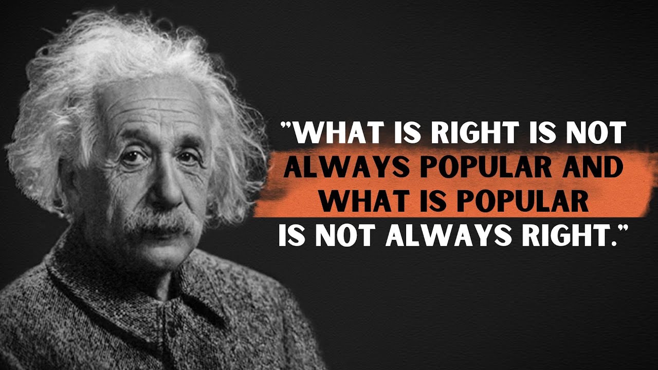 What is Popular is Not Always Right: The Wisdom of Albert Einstein ...