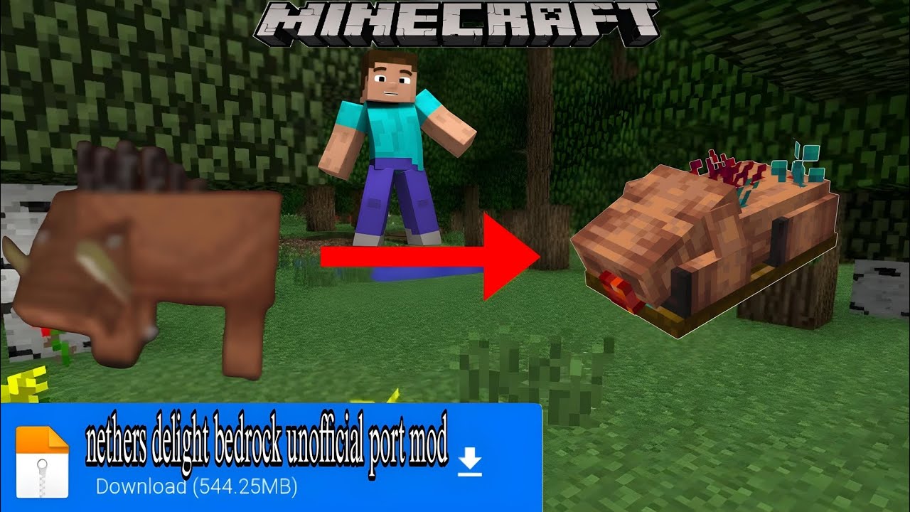 ||Nethers delight bedrock unofficial port mod for minecraft pocket ...