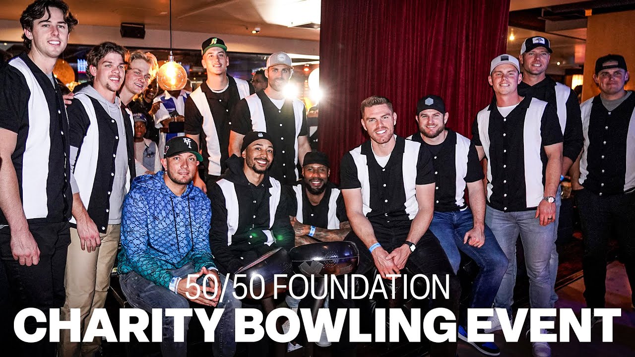 Mookie Betts - 50/50 Foundation Charity Bowling Event - YouTube