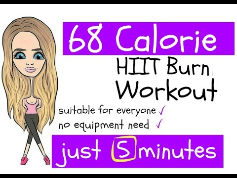 5 Minute High Calorie Hiit Burning Workout - YouTube