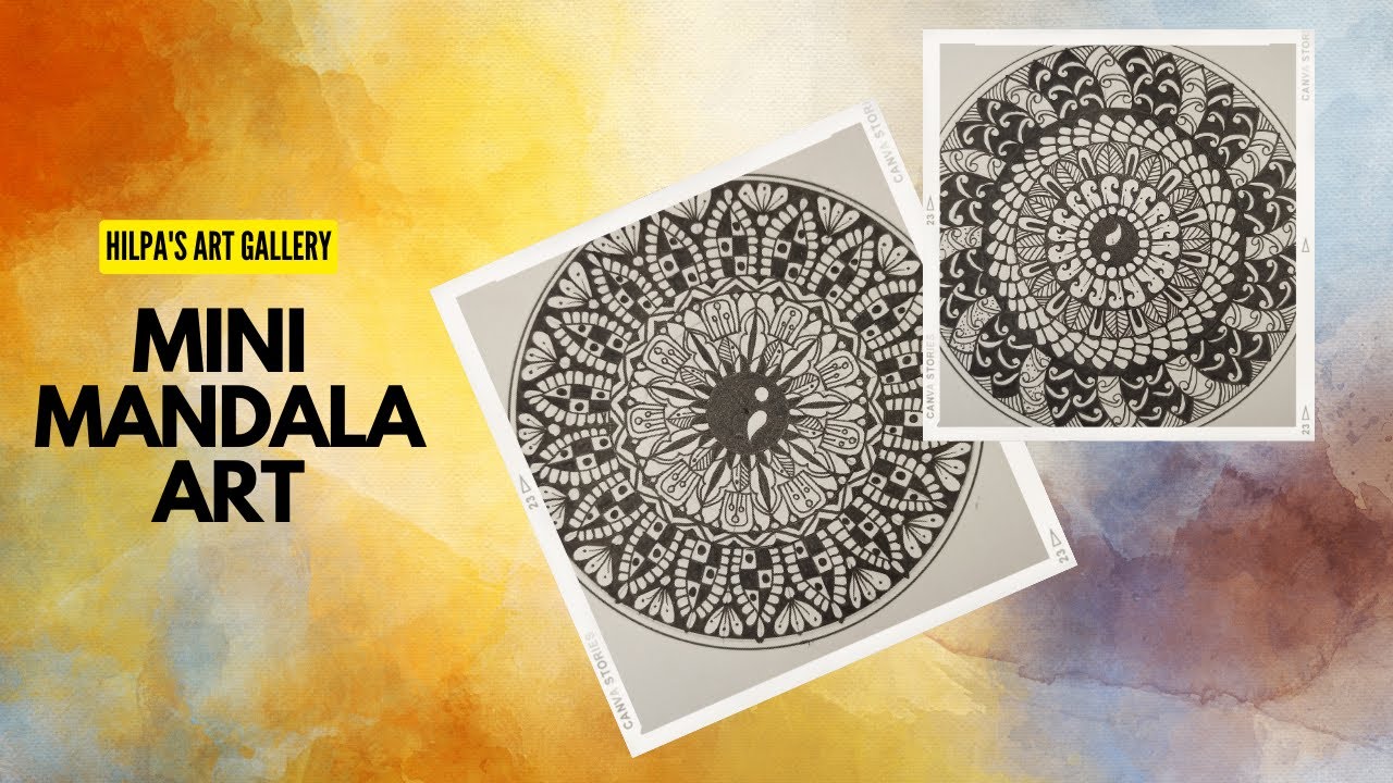 mandala art for beginners easy | mini mandala art | circle mandala art step by step | small ...