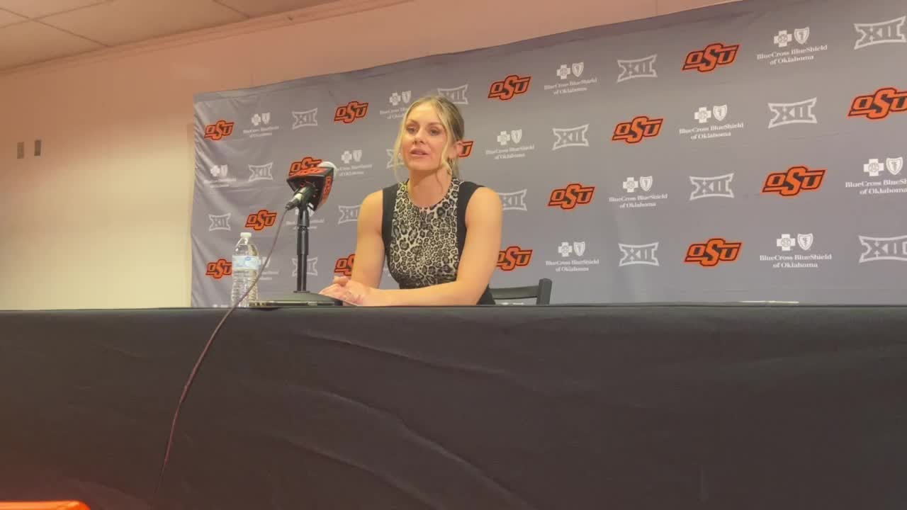 OSU’s Jacie Hoyt after 73-68 win against ISU - YouTube