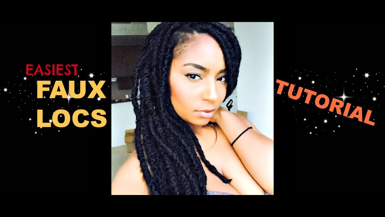 Easiest Realistic Looking Faux Locs Tutorial | JaMexicanBeauty ...