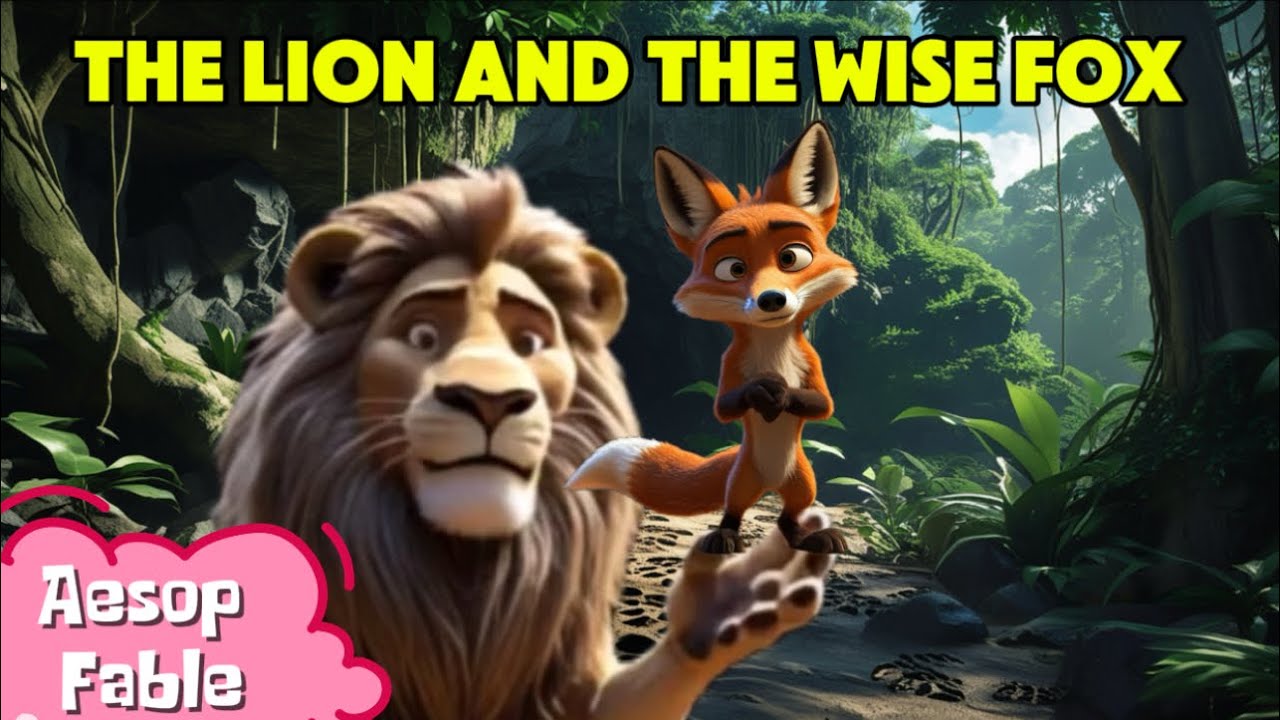 "The Lion and the Wise Fox | Aesop's Fable | Short Moral Story for Kids in English" - YouTube