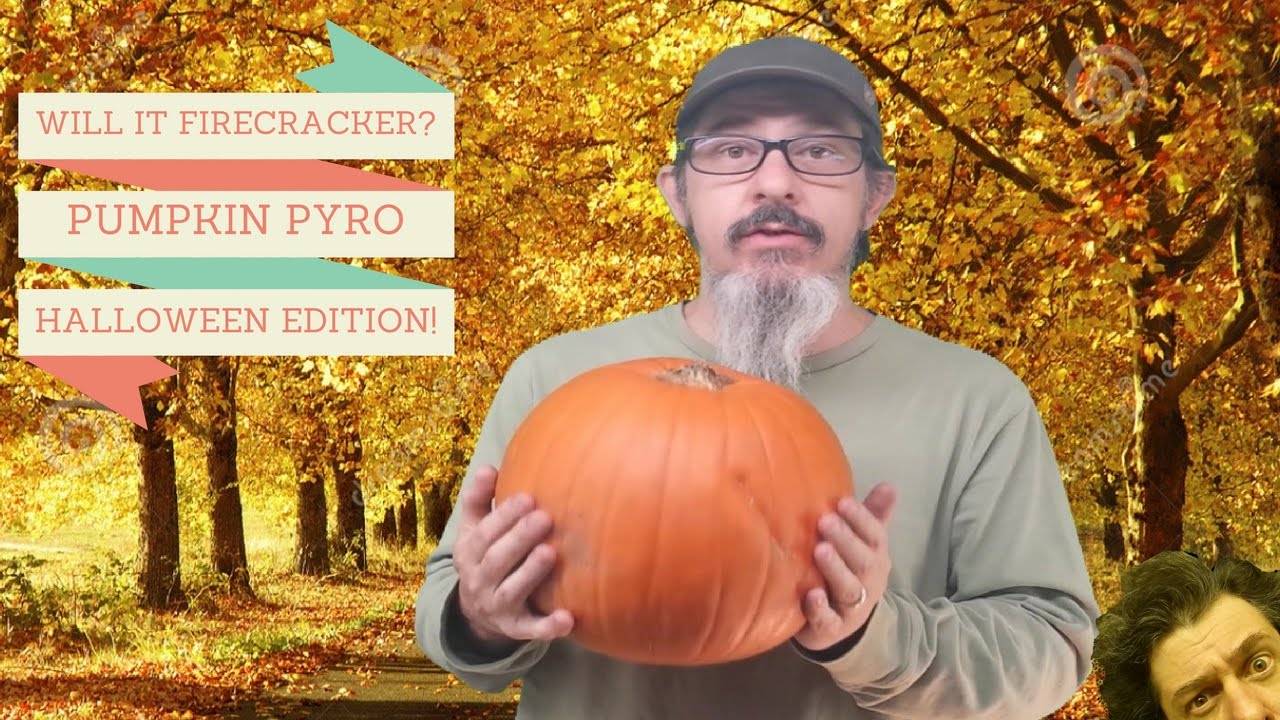 Will It Firecracker - Pumpkin Pyro vs Flash Powder - YouTube