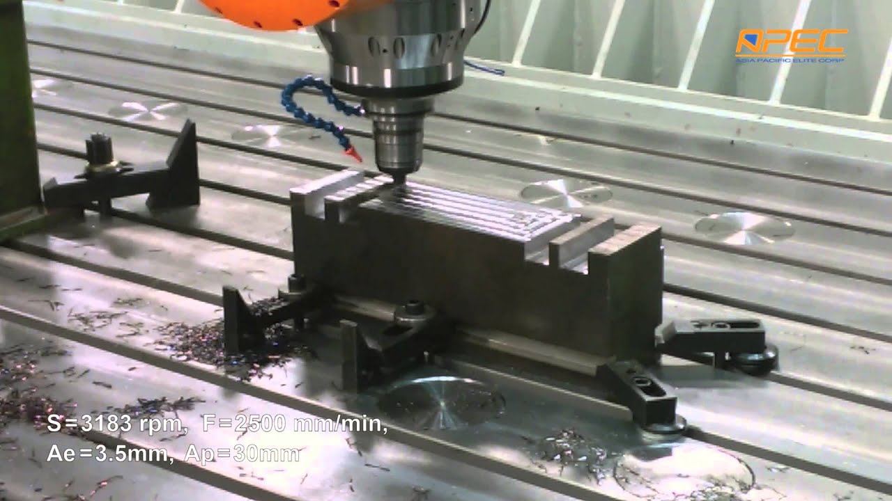 Vortex milling, 5 axis high speed gantry machining center, APEC - YouTube