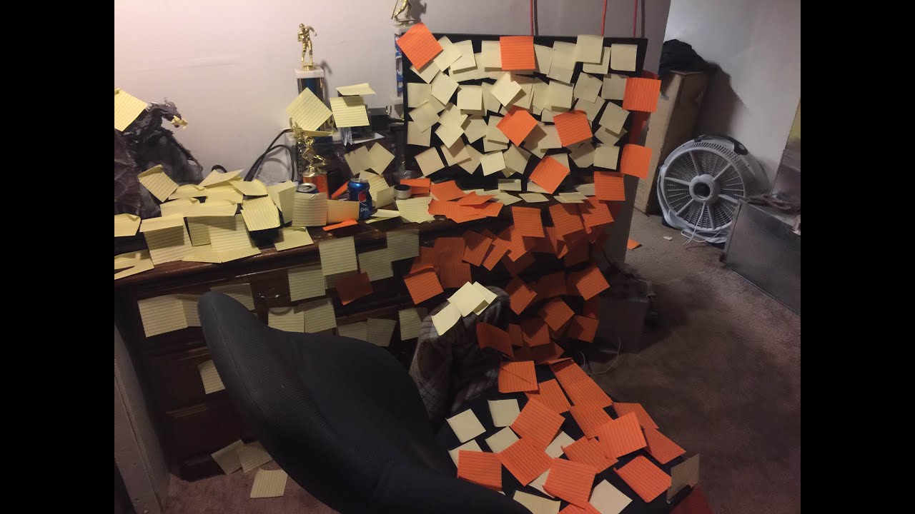 Sticky Note Prank - YouTube