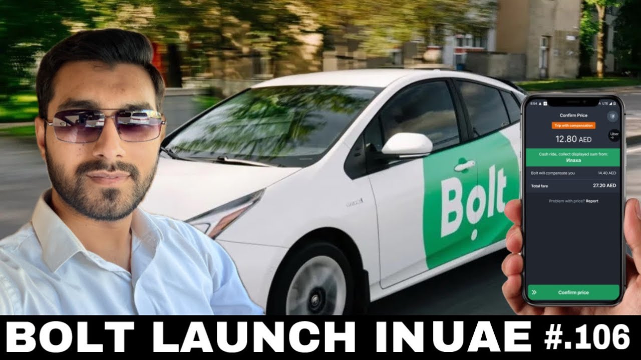 Bolt Launch In UAE | First Trip Kar Lia Bolt Pay | 12 Hours Uber Careem ...