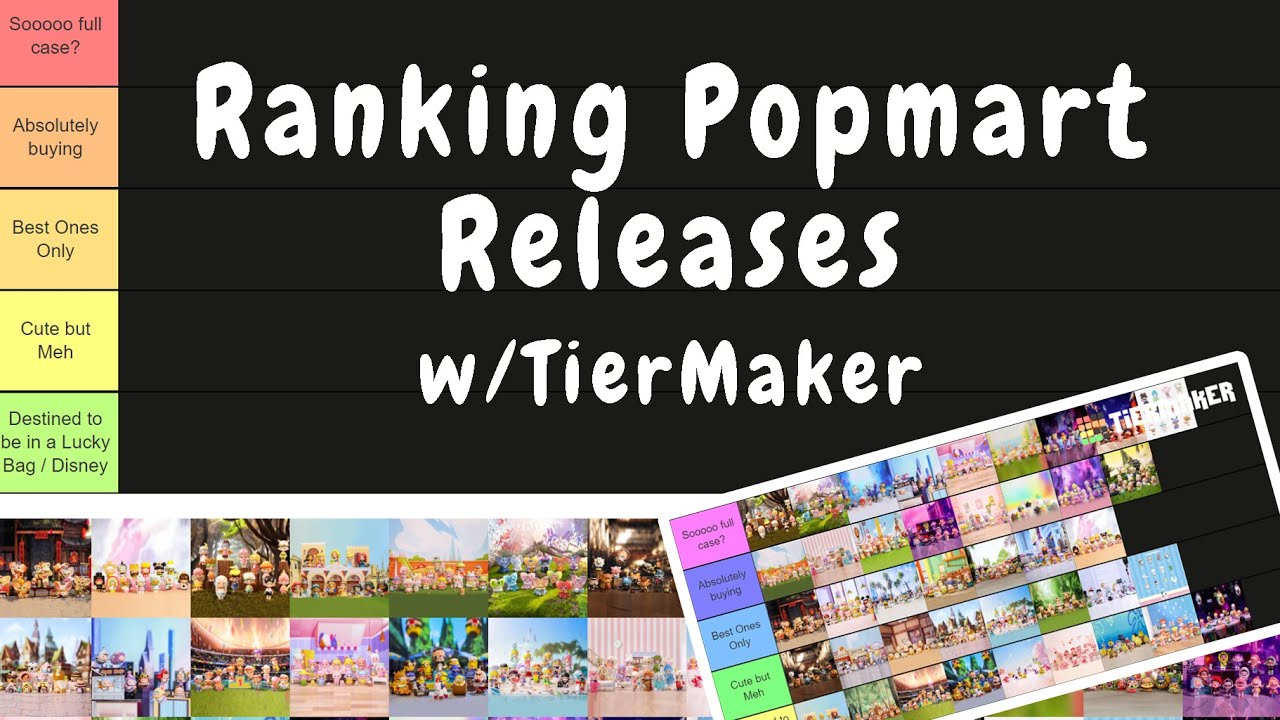 Ranking Popmart 2021 Blind Box Releases (TierMaker) - YouTube