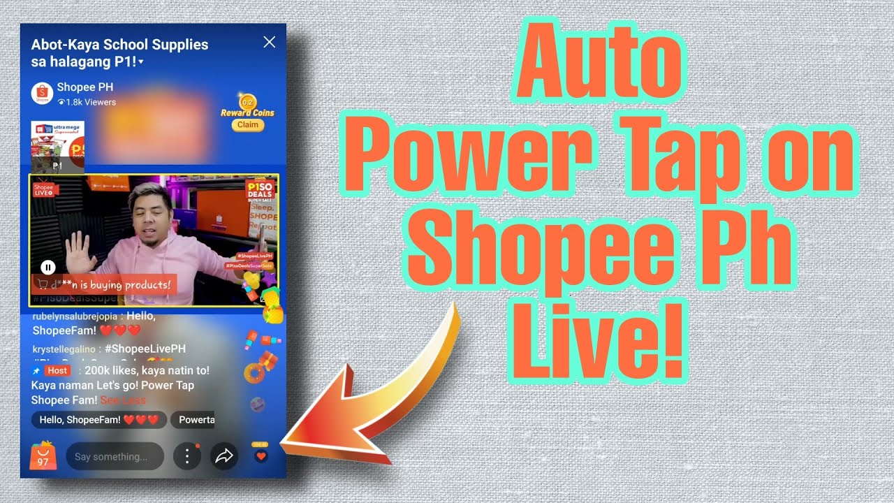 SHOPEE | HOW TO USE UNLIMITED POWER TAP ON SHOPEE PH LIVE! - YouTube