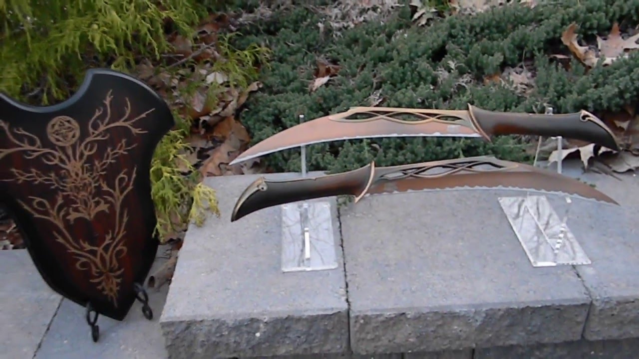 United Cutlery Hobbit Fighting Knives of Tauriel Prop Replica - YouTube